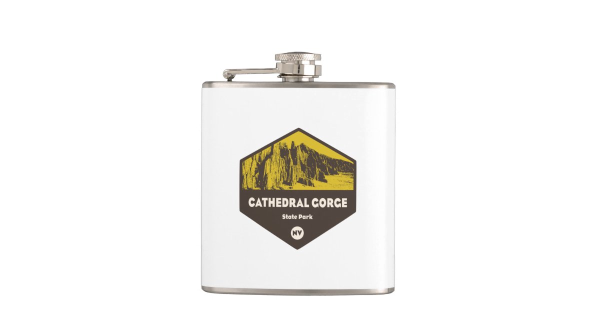 Cathedral Gorge State Park Flask | Zazzle