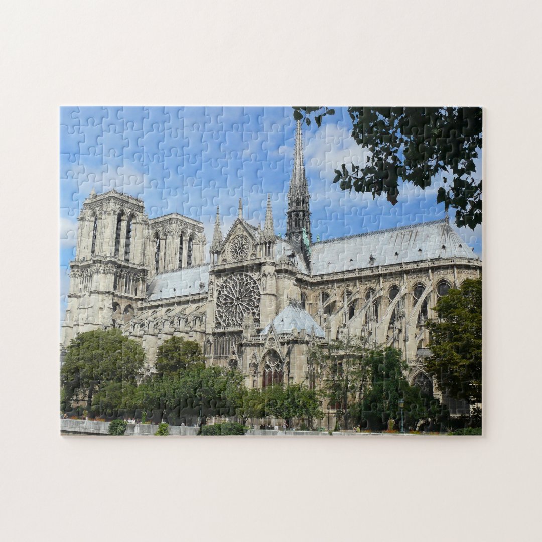 Cathedral of Notre Dame in Paris Jigsaw Puzzle | Zazzle