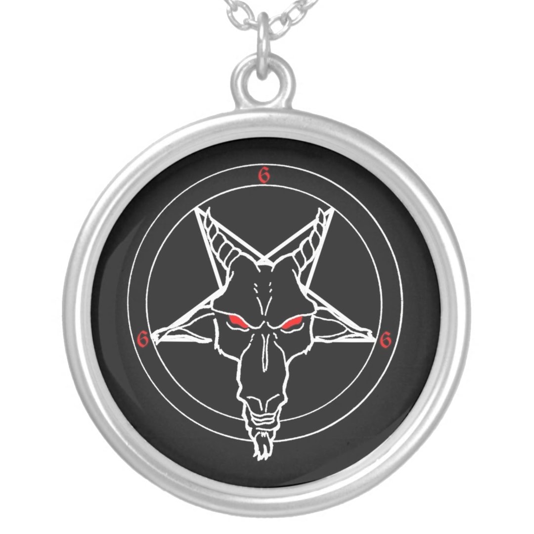 Cathedral of the Black Goat Sigil Necklace | Zazzle