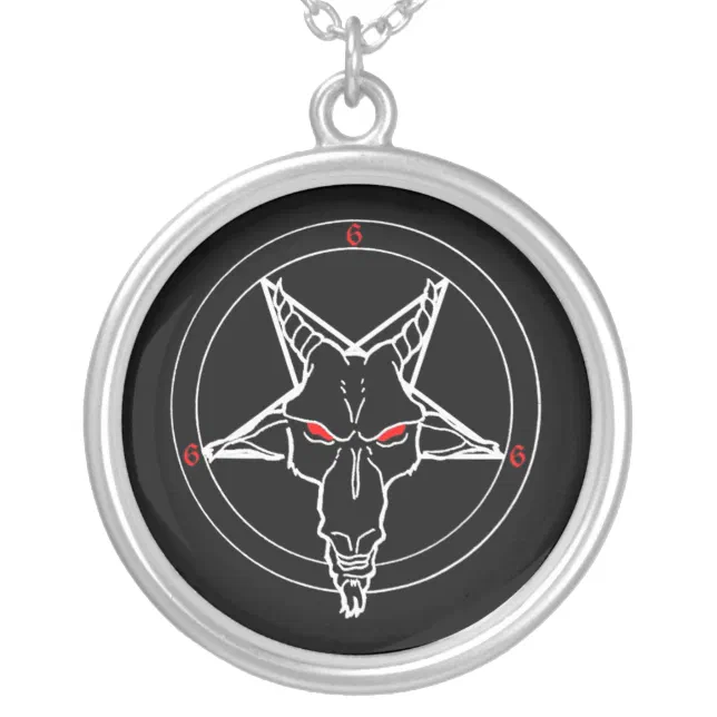 Cathedral of the Black Goat Sigil Necklace | Zazzle