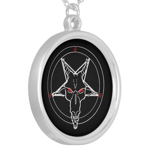 Cathedral of the Black Goat Sigil Necklace | Zazzle