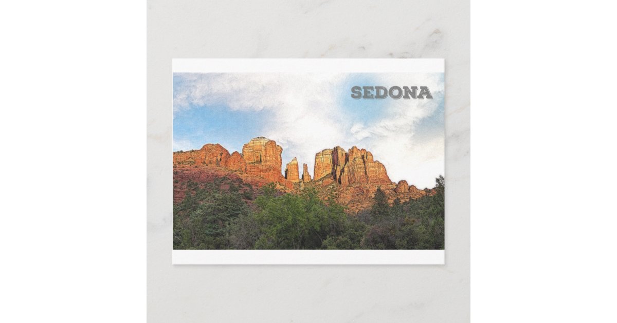 Cathedral Rock - Sedona, AZ Postcard | Zazzle
