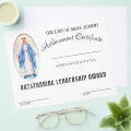 Catholic Achievement Award School Certificate Flyer | Zazzle