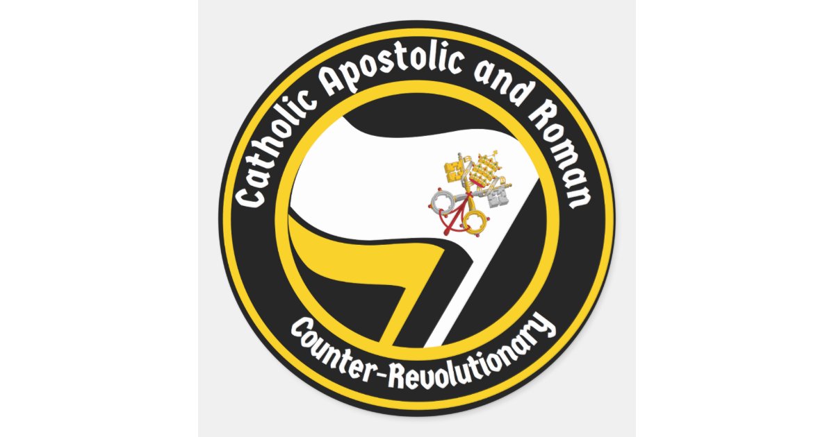 CATHOLIC APOSTOLIC AND ROMAN CLASSIC ROUND STICKER | Zazzle