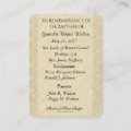 Catholic Baby Girl Baptismal Remembrance Holy Card | Zazzle