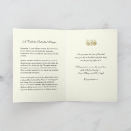 Catholic Betrothal Engagement Wedding Floral Card | Zazzle