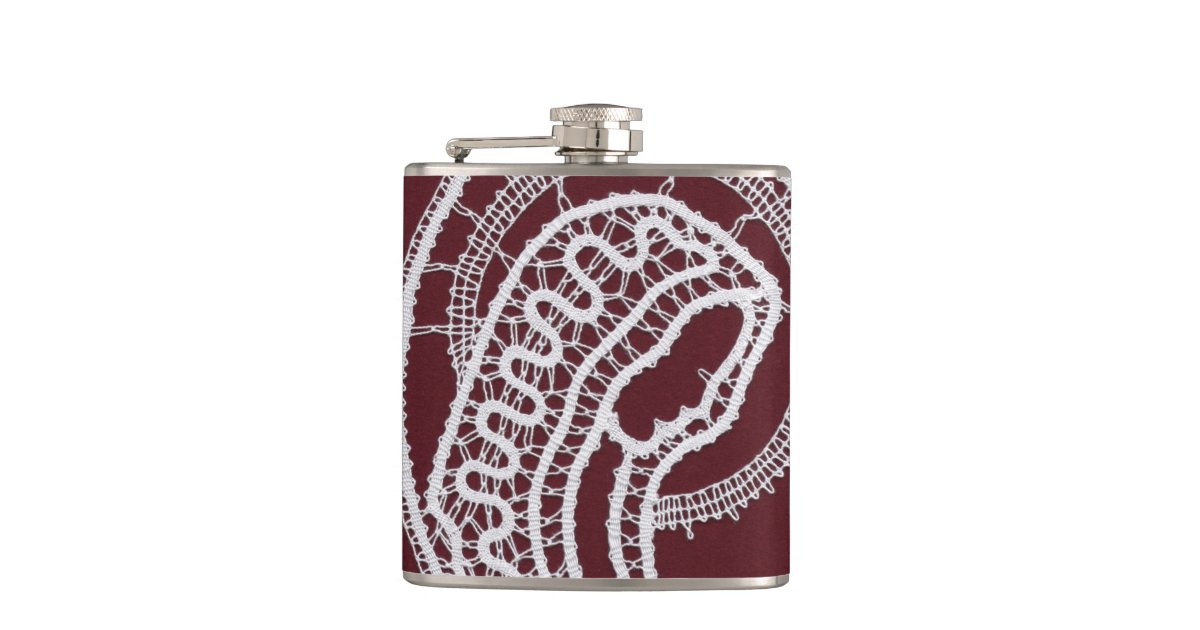 Catholic Blessed Virgin Mary, lace Flask | Zazzle