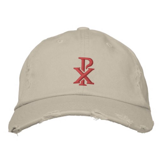 Catholic Chi Rho Embroidered Baseball Cap | Zazzle.com