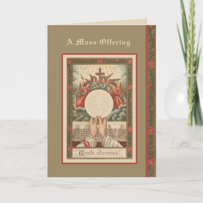 Catholic Christmas Mass Offering Card | Zazzle.com