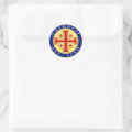 CATHOLIC CLASSIC ROUND STICKER | Zazzle