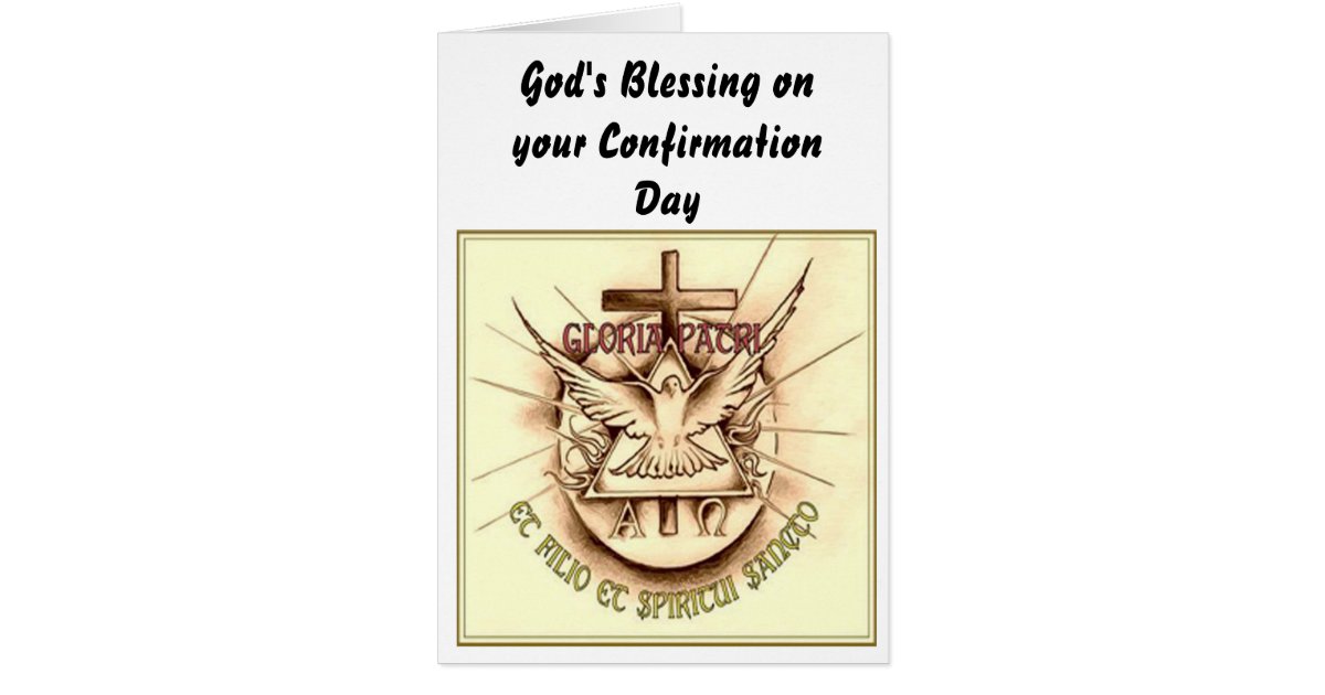 Catholic Confirmation Card | Zazzle