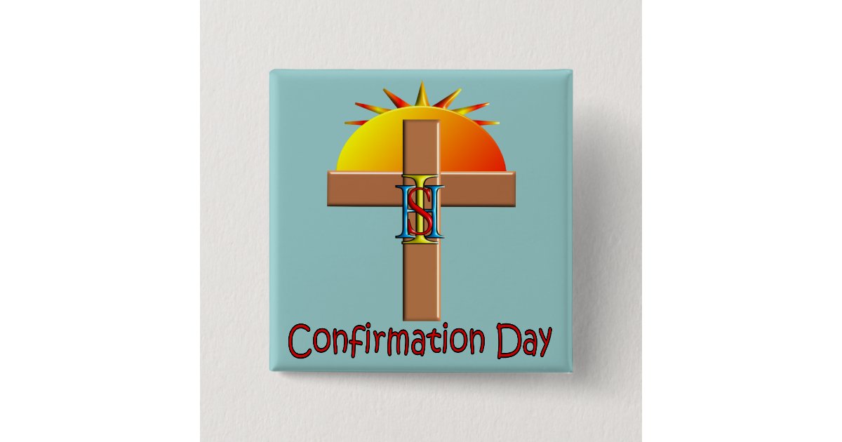 Catholic Confirmation Day for Kids Button | Zazzle