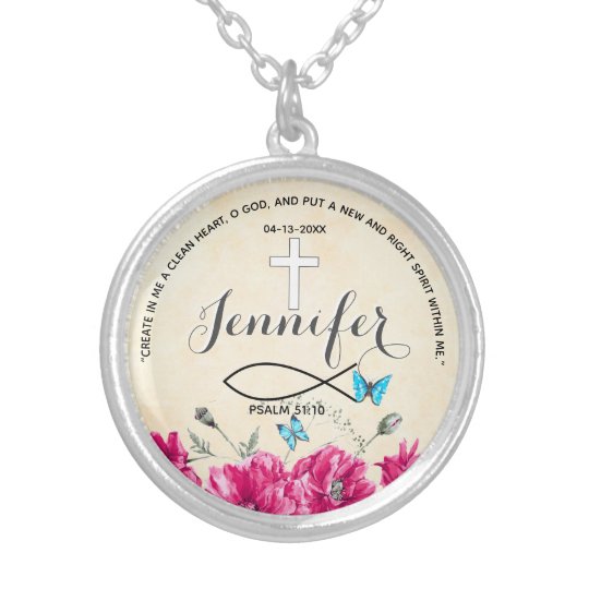 Catholic Confirmation Gifts Girls Silver Plated Necklace | Zazzle.com