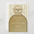 Catholic Confirmation Gold Holy Spirit Invitation | Zazzle