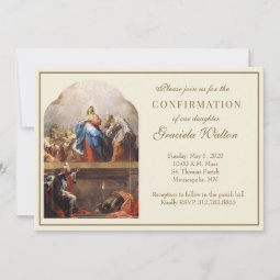 Catholic Confirmation Holy Spirit Scripture Invita Invitation | Zazzle