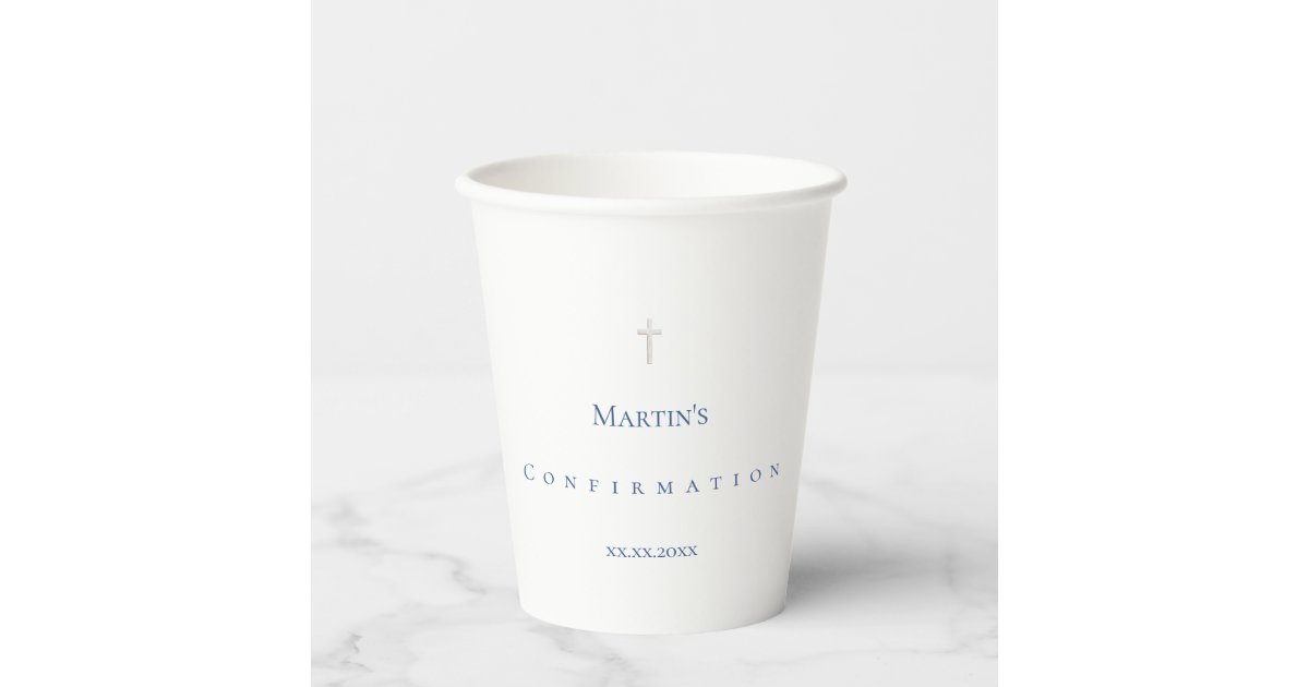 Catholic Confirmation Paper Cups | Zazzle