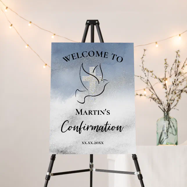Catholic Confirmation welcome sign | Zazzle