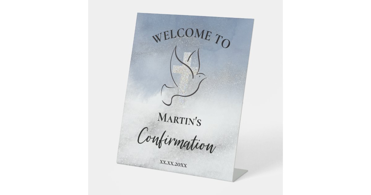 Catholic Confirmation welcome sign | Zazzle