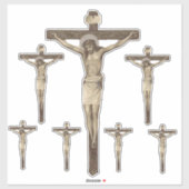Catholic Crucifix Jesus on the Cross Religious Sticker | Zazzle