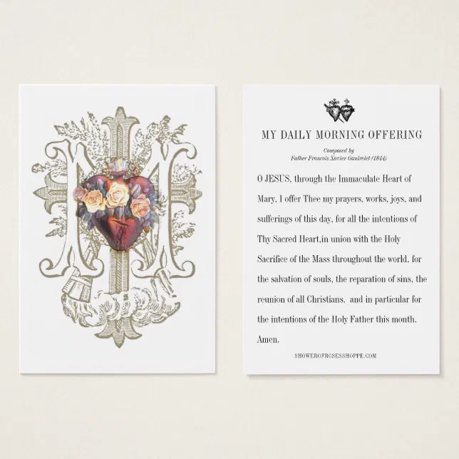 Catholic Daily Morning Offering Prayer | Zazzle