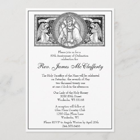 Mass Invitations | Zazzle