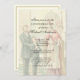 Catholic Elegant Sacrament of Confirmation Invitation | Zazzle