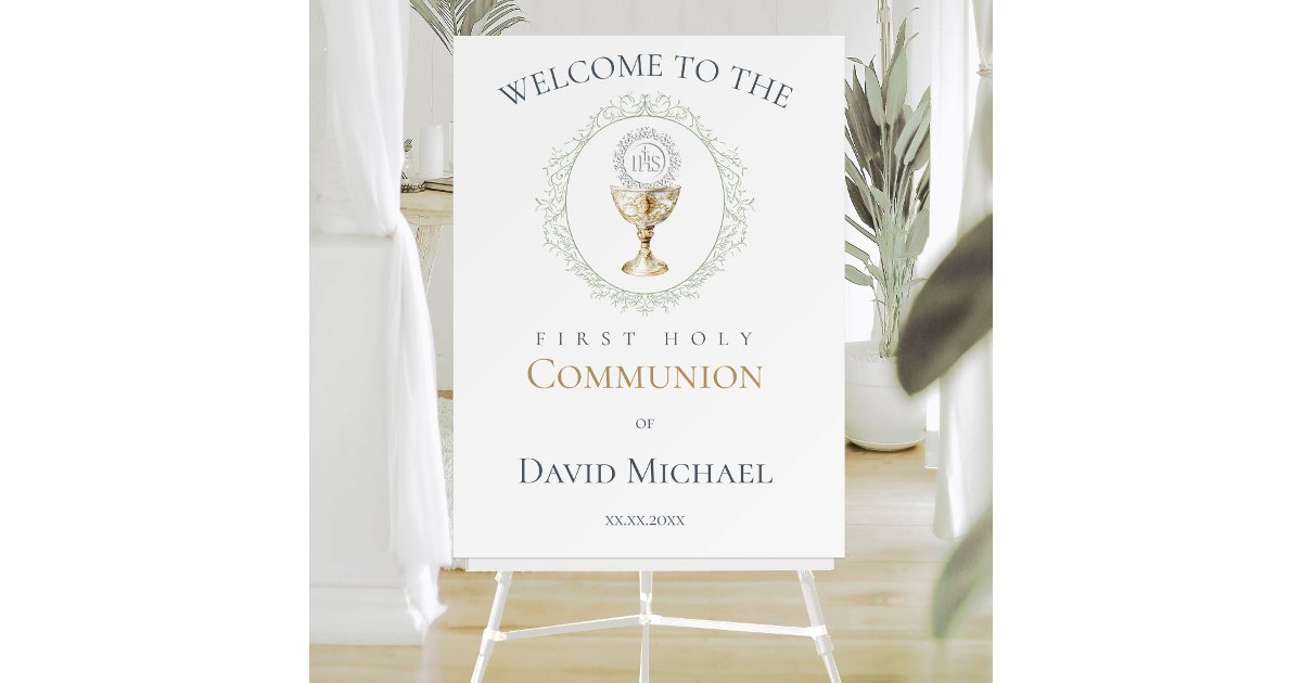 catholic first communion Eucharist Foam Board | Zazzle