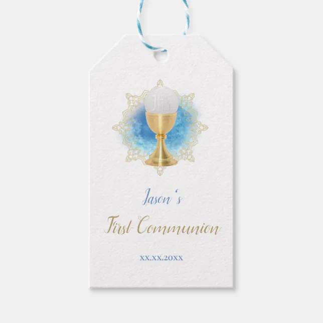 Catholic First Communion Gift Tags | Zazzle