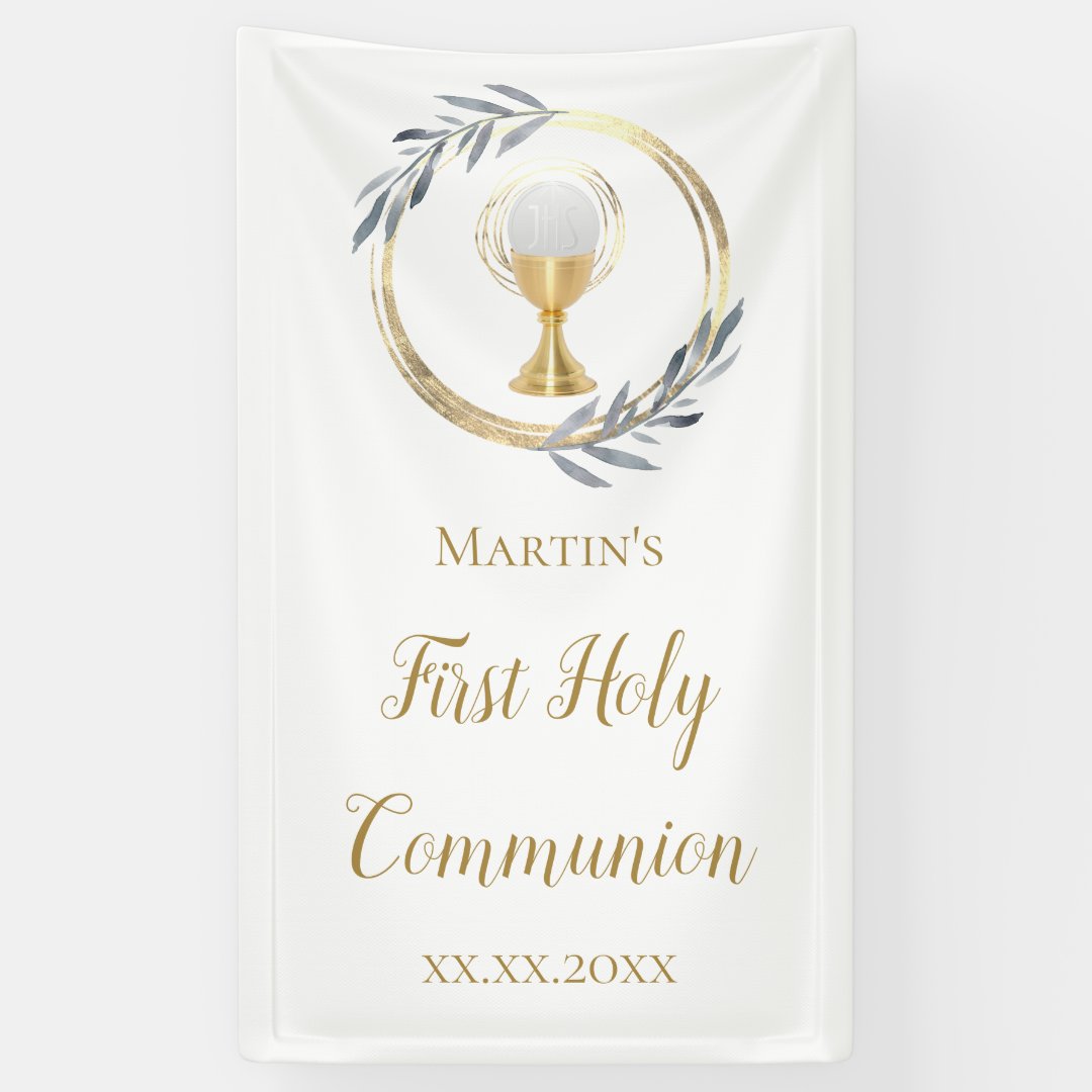 Catholic First Holy Communion Banner | Zazzle