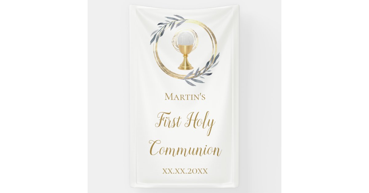 Catholic First Holy Communion Banner | Zazzle