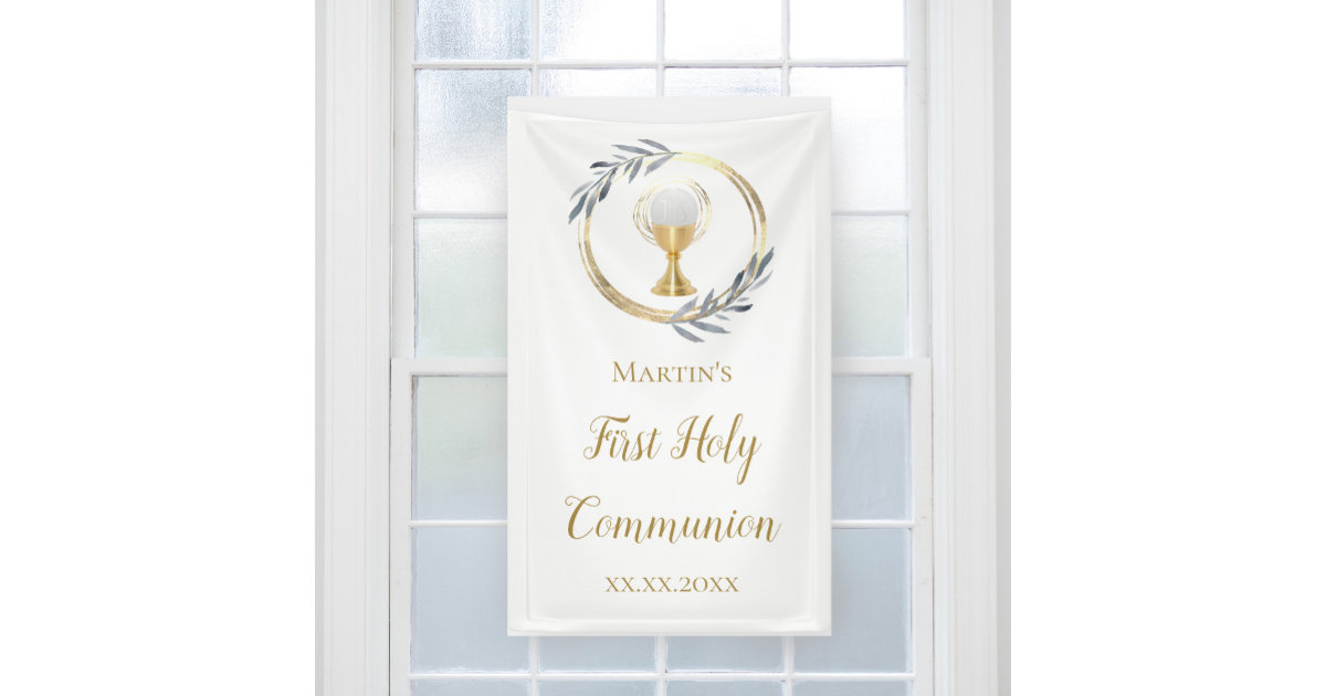 Catholic First Holy Communion Banner | Zazzle
