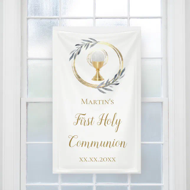 Catholic First Holy Communion Banner | Zazzle