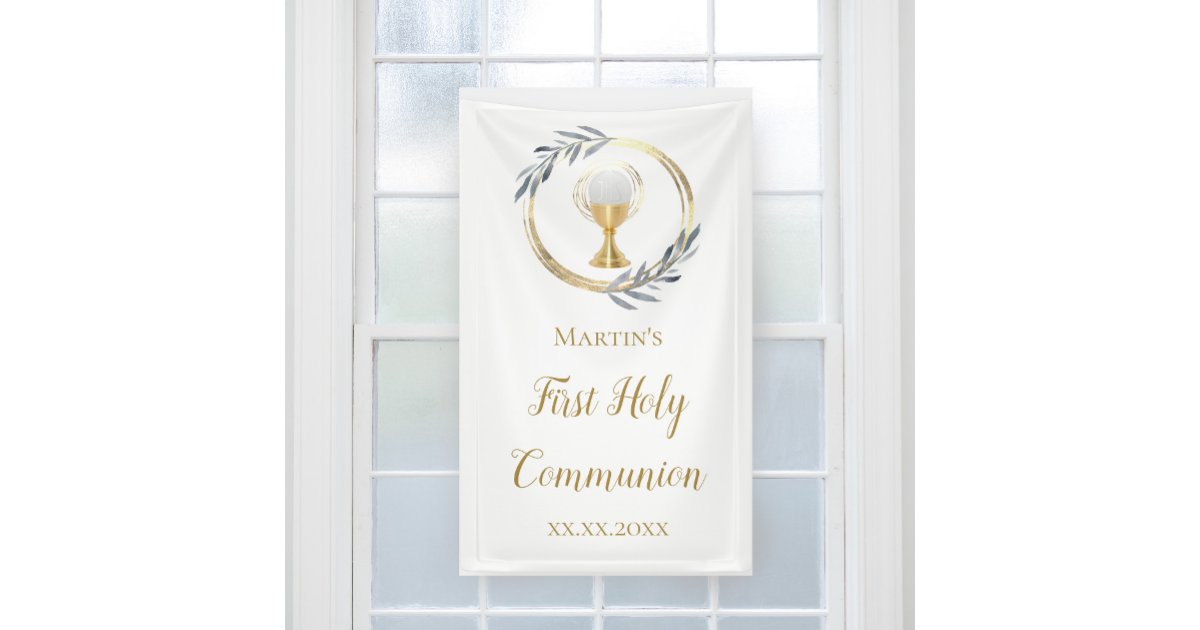 Catholic First Holy Communion Banner | Zazzle
