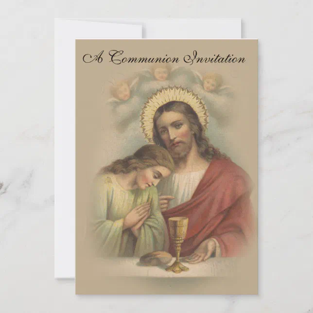 Catholic First Holy Communion Invitation | Zazzle
