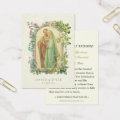 Catholic Floral Mary & Joseph Wedding Holy Card | Zazzle