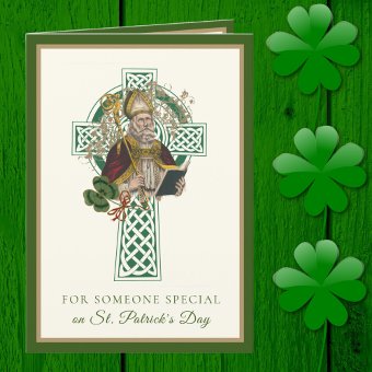 Catholic Friendship St Patrick's Day Shamrocks Card | Zazzle