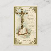 Catholic Funeral Memorial Crucifix Holy Card | Zazzle