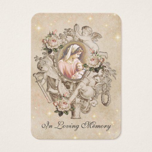 Catholic Funeral Memorial Prayer Holy Card | Zazzle