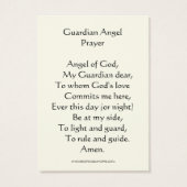 Catholic Guardian Angel Prayer Holy Card | Zazzle