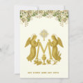 Catholic Holy Communion Angels Floral Invitation | Zazzle