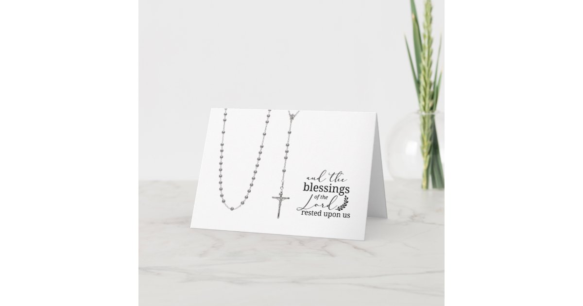 Catholic Holy Rosary Scripture Quote Card | Zazzle