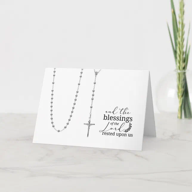 Catholic Holy Rosary Scripture Quote Card | Zazzle