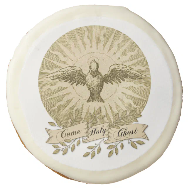Catholic Holy Spirit Confirmation Come Holy Ghost Sugar Cookie | Zazzle