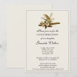 Catholic Holy Spirit Sacrament of Confirmation Invitation | Zazzle