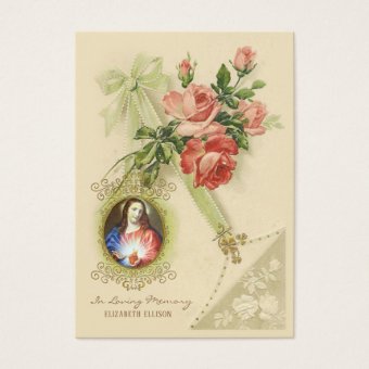 Catholic Jesus Funeral Memorial Prayer Card | Zazzle
