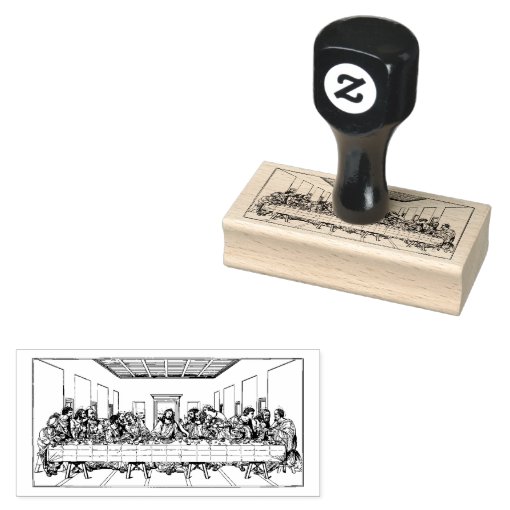 Catholic Jesus Last Supper Religious Apostles Rubber Stamp | Zazzle