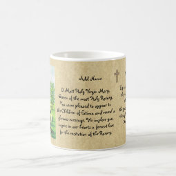 Catholic Lady of Fatima Prayer Gift Personalized Coffee Mug | Zazzle
