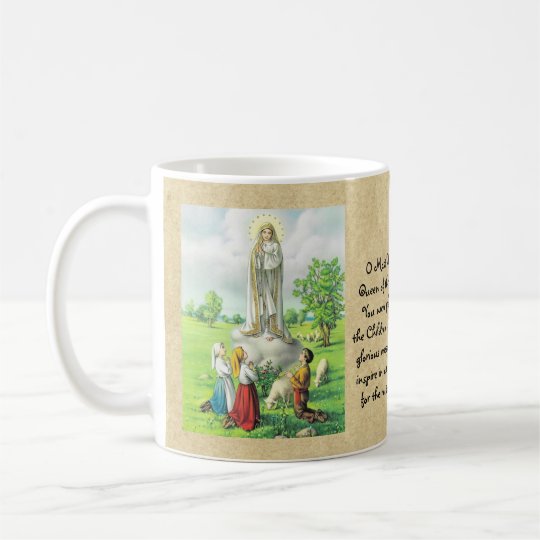 Catholic Lady of Fatima Prayer Gift Personalized Coffee Mug | Zazzle.com