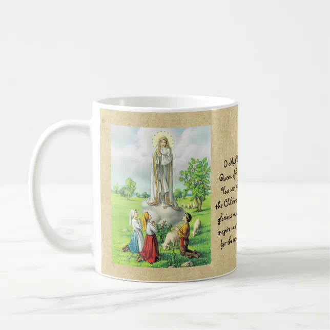 Catholic Lady of Fatima Prayer Gift Personalized Coffee Mug | Zazzle