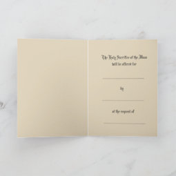 Catholic Mass Offering Card | Zazzle